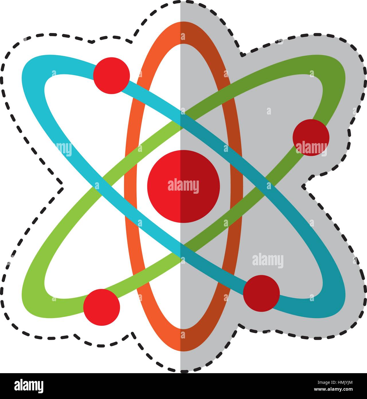 atom molecule isolated icon vector illustration design Stock Vector ...