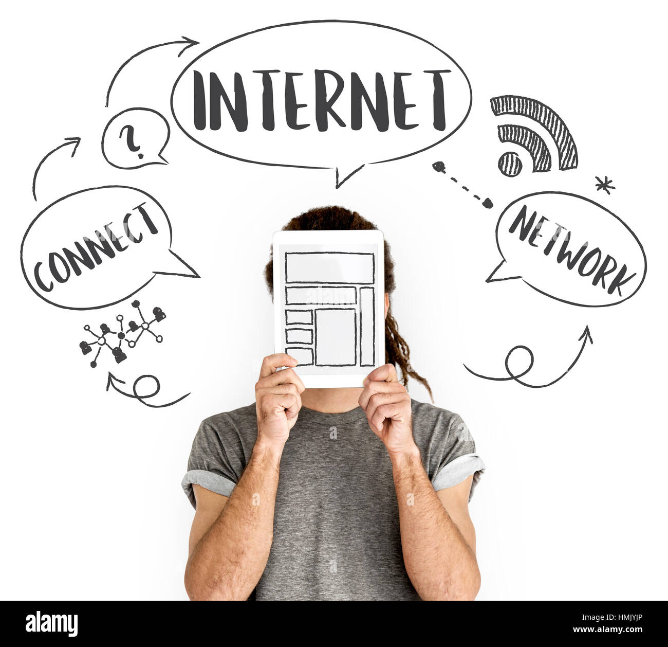 Internet Technology Social Media Concept Stock Photo - Alamy