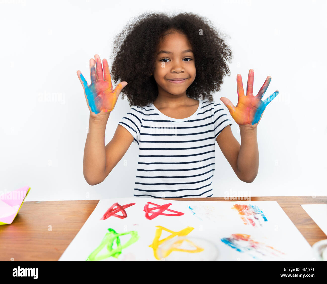 Child Art Creative Imagination Style Concept Stock Photo - Alamy