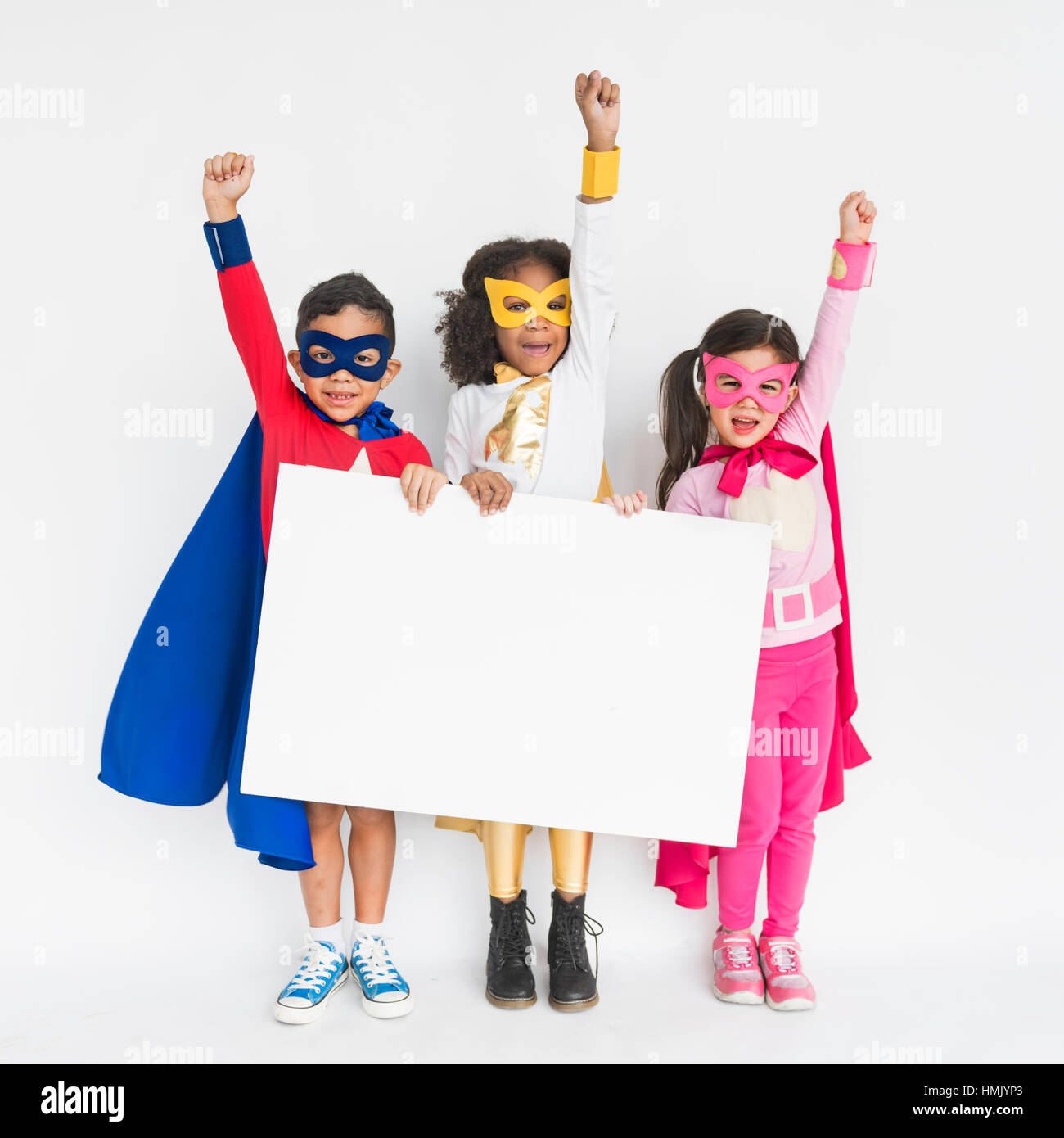 Superhero Kid Bold Brave Female Idol Concept Stock Photo - Alamy