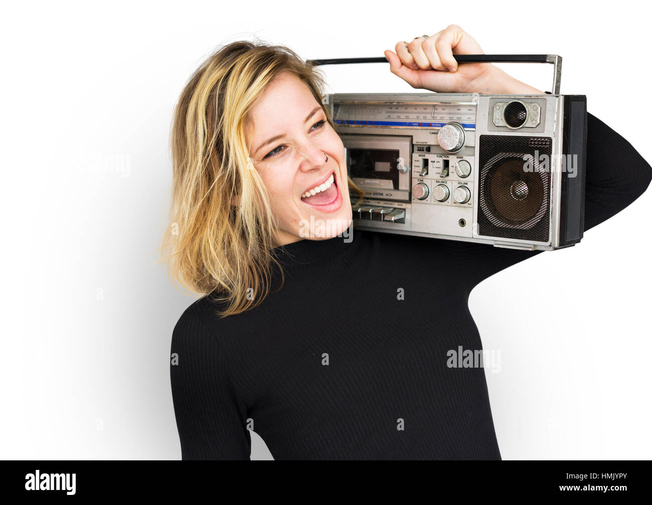 Female Holding Boombox Listen Music Concept Stock Photo - Alamy Female Holding Boombox Listen Music Concept Stock Photo - Alamy