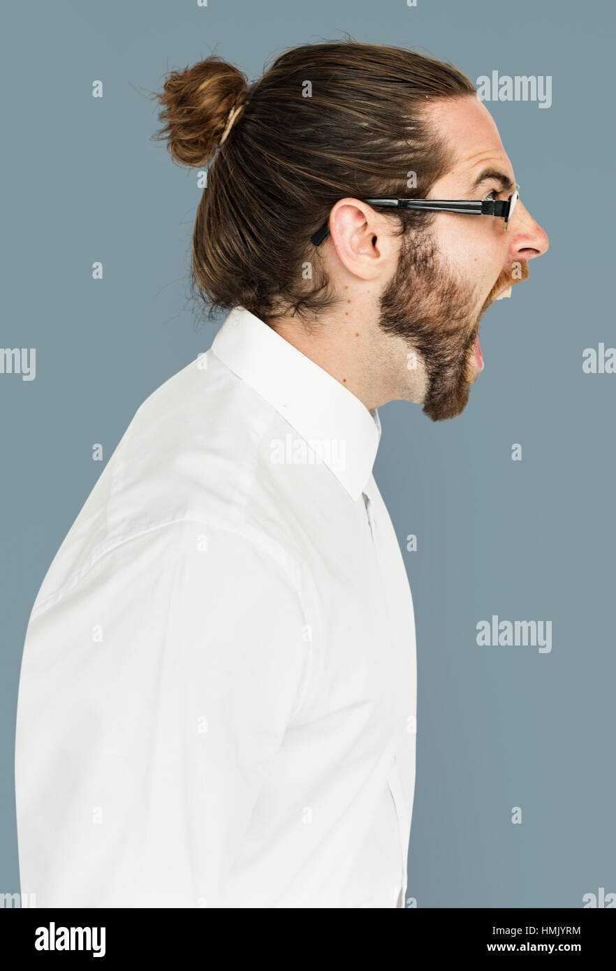 Man Scream Shouting Furious Portrait Concept Stock Photo - Alamy