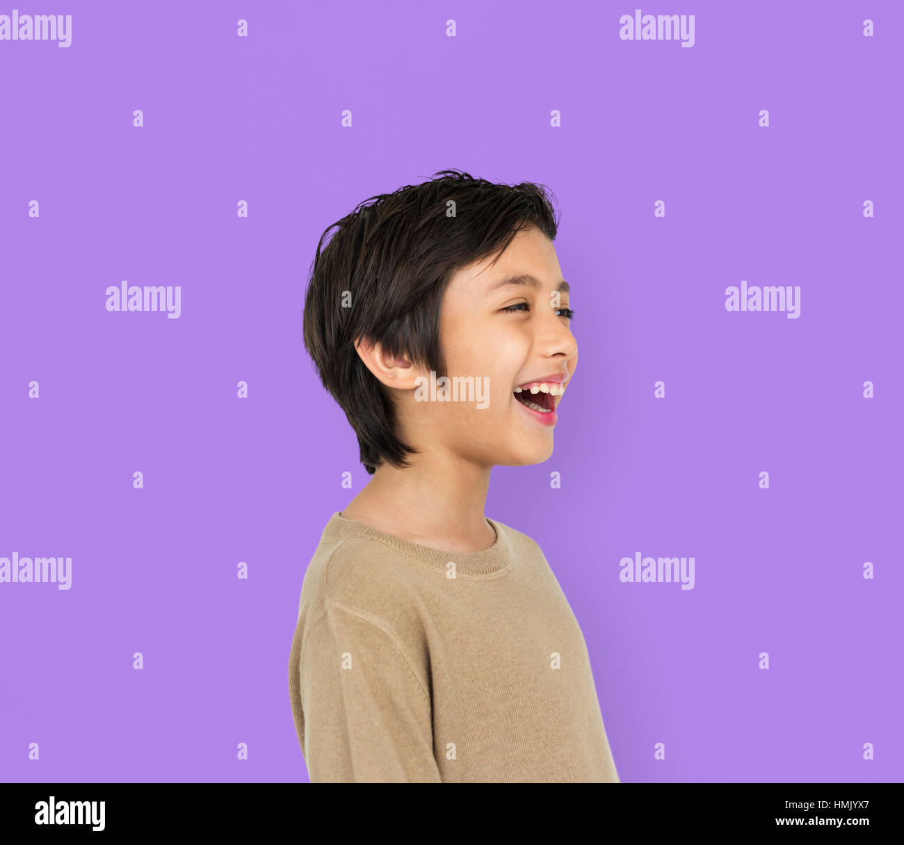 Cheerful Kid Have Fun Smiling Concept Stock Photo - Alamy
