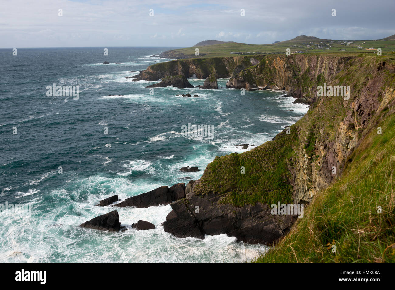 Cliff near Dunquin, Dingle Peninsula, Ireland, United Kingdom Stock ...