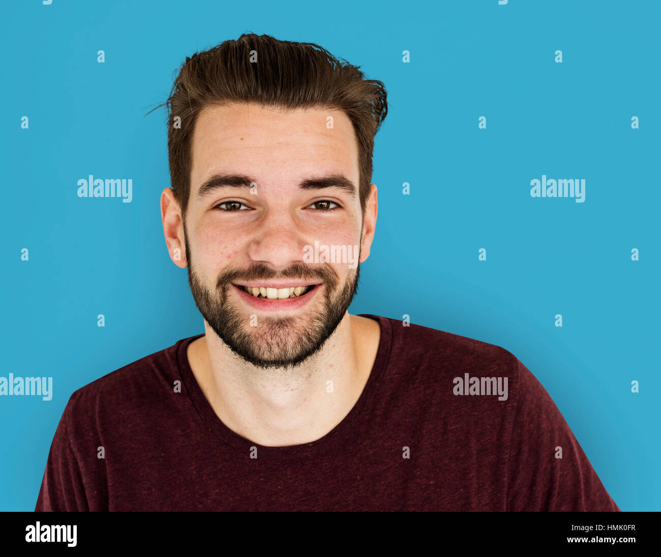 Adult Man Nutural Confident Portrait Concept Stock Photo - Alamy