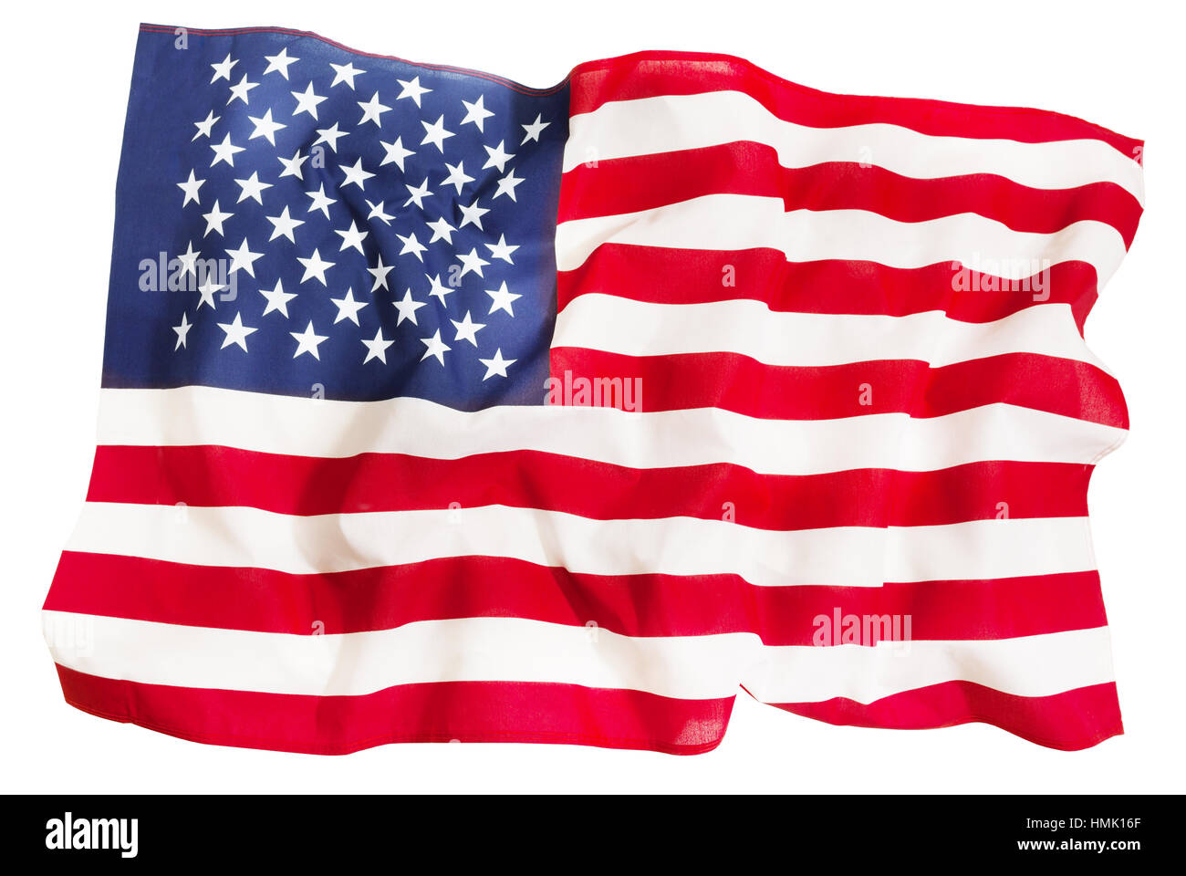 Ruffled american flag hi-res stock photography and images - Alamy