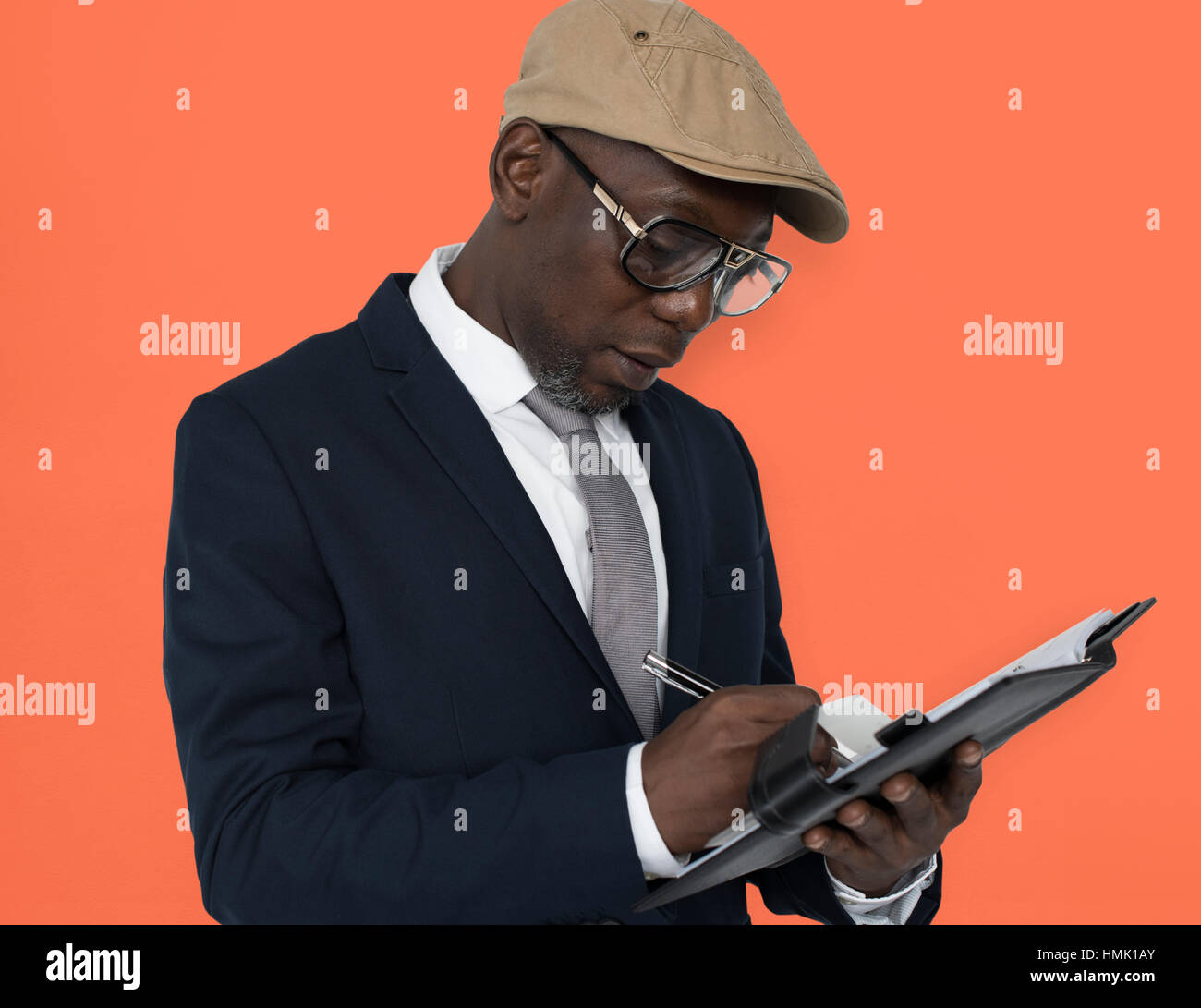 African Descent Man Notebook Concept Stock Photo - Alamy