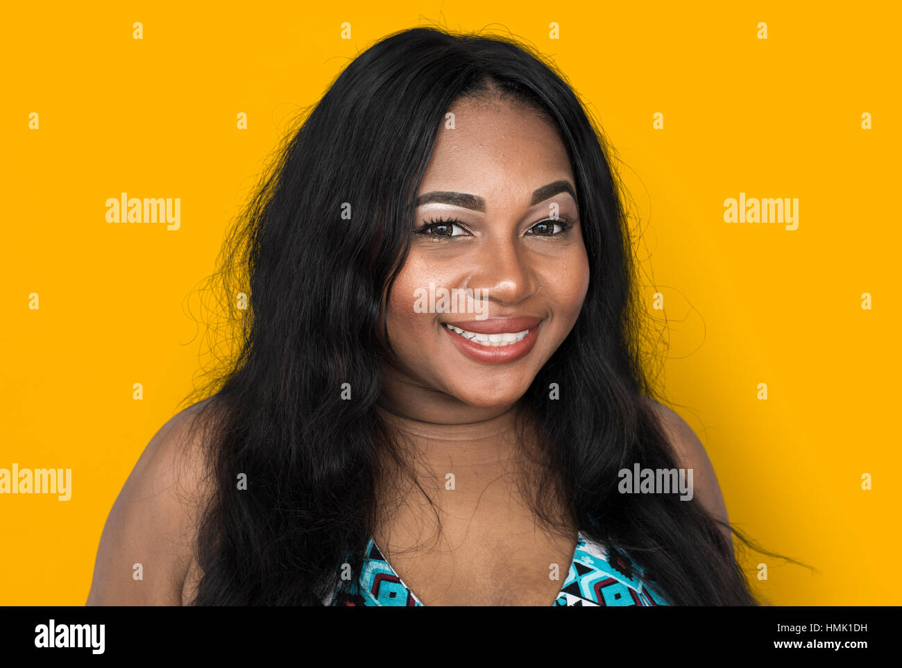 African Woman Smiling Happiness Portrait Concept Stock Photo - Alamy