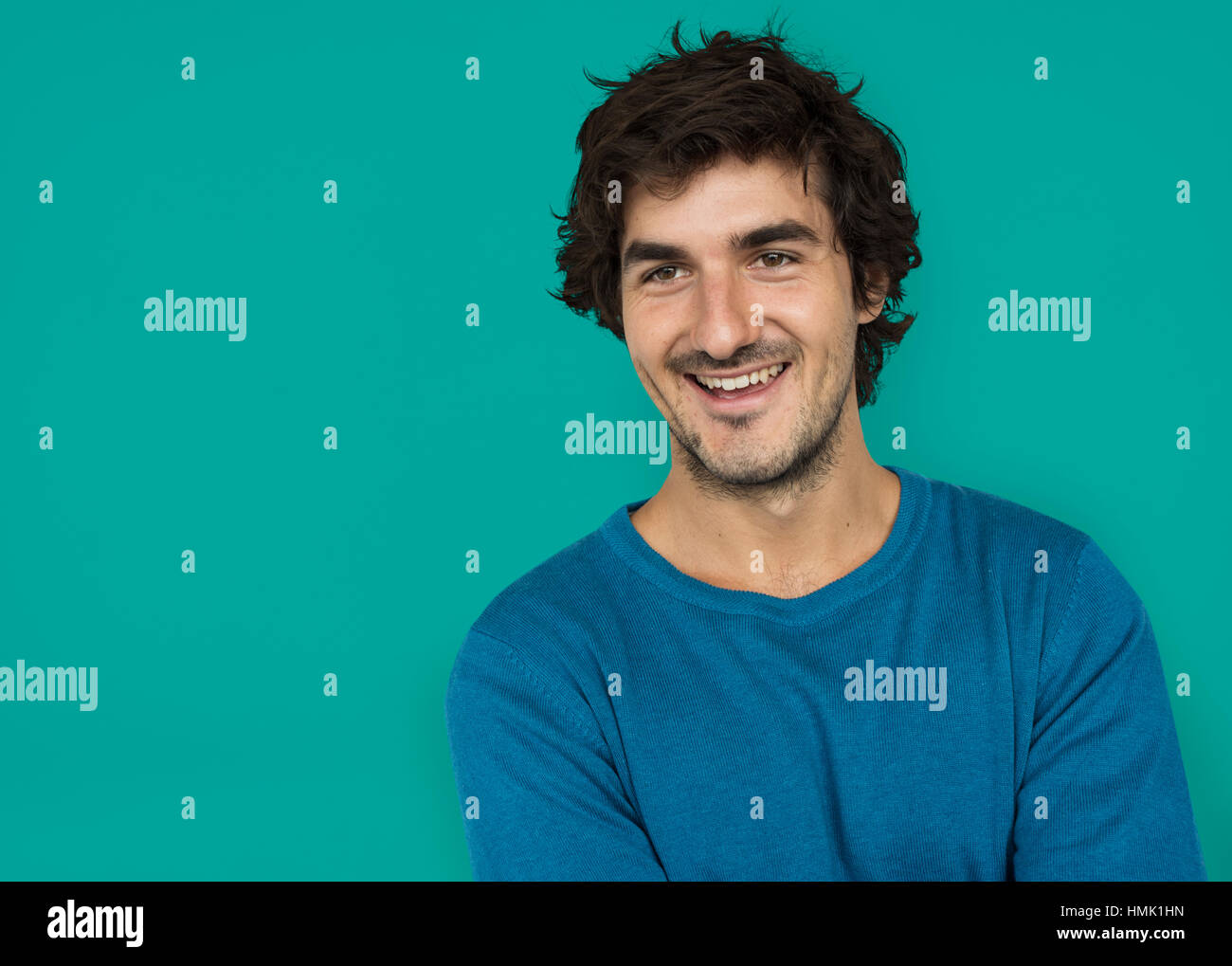 Caucasion Man Casual Confident Attractive Concept Stock Photo - Alamy