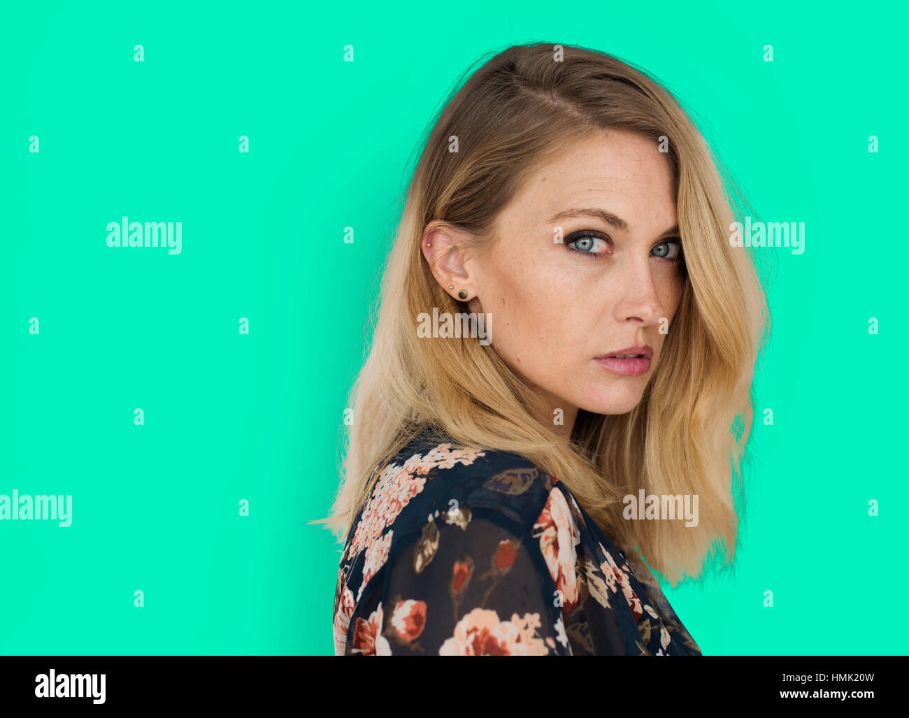 Caucasion Woman Casual Confident Concept Stock Photo - Alamy