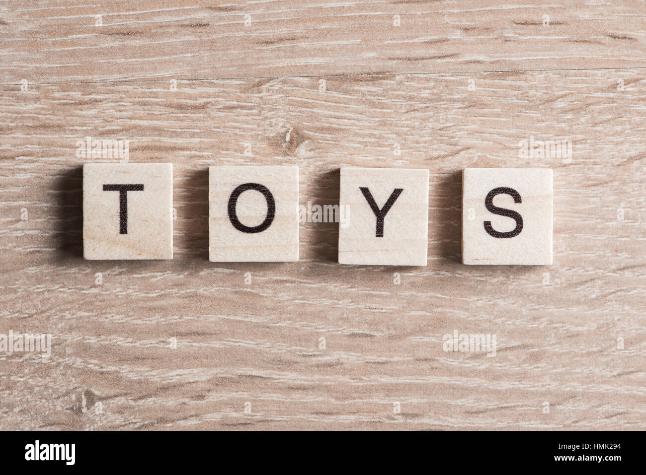 word of wooden elements with letters Stock Photo - Alamy