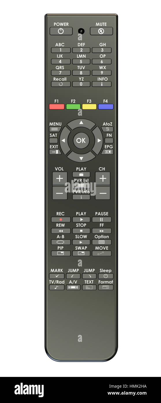 Remote control, 3D rendering isolated on white background Stock Photo ...