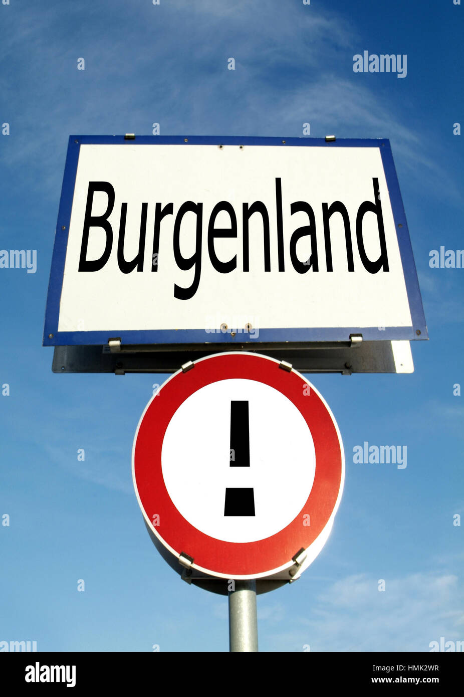 Town sign Burgenland Stock Photo - Alamy