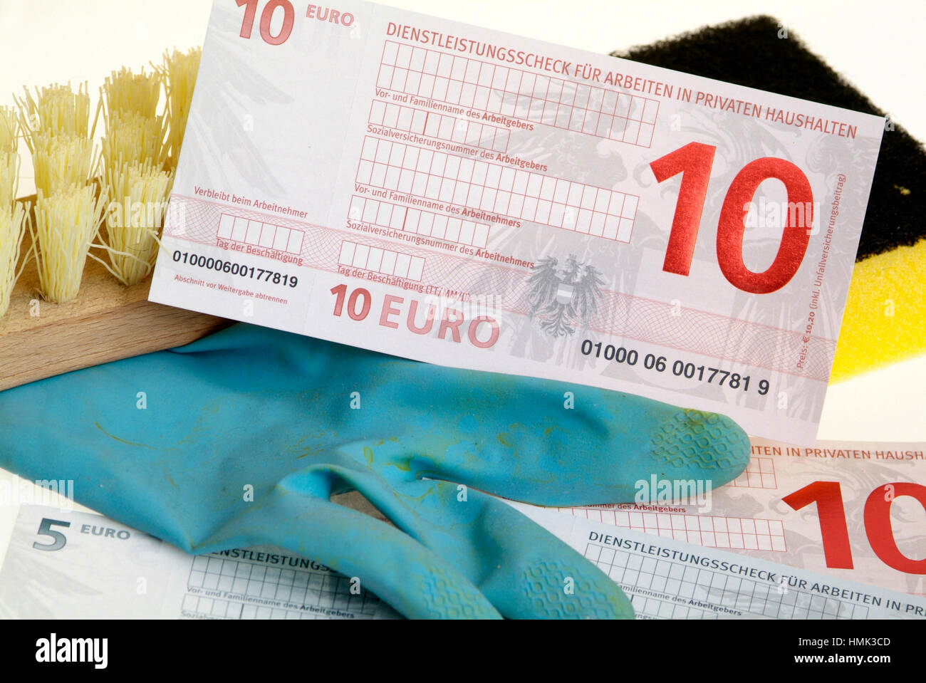 Austrian service cheque Stock Photo - Alamy