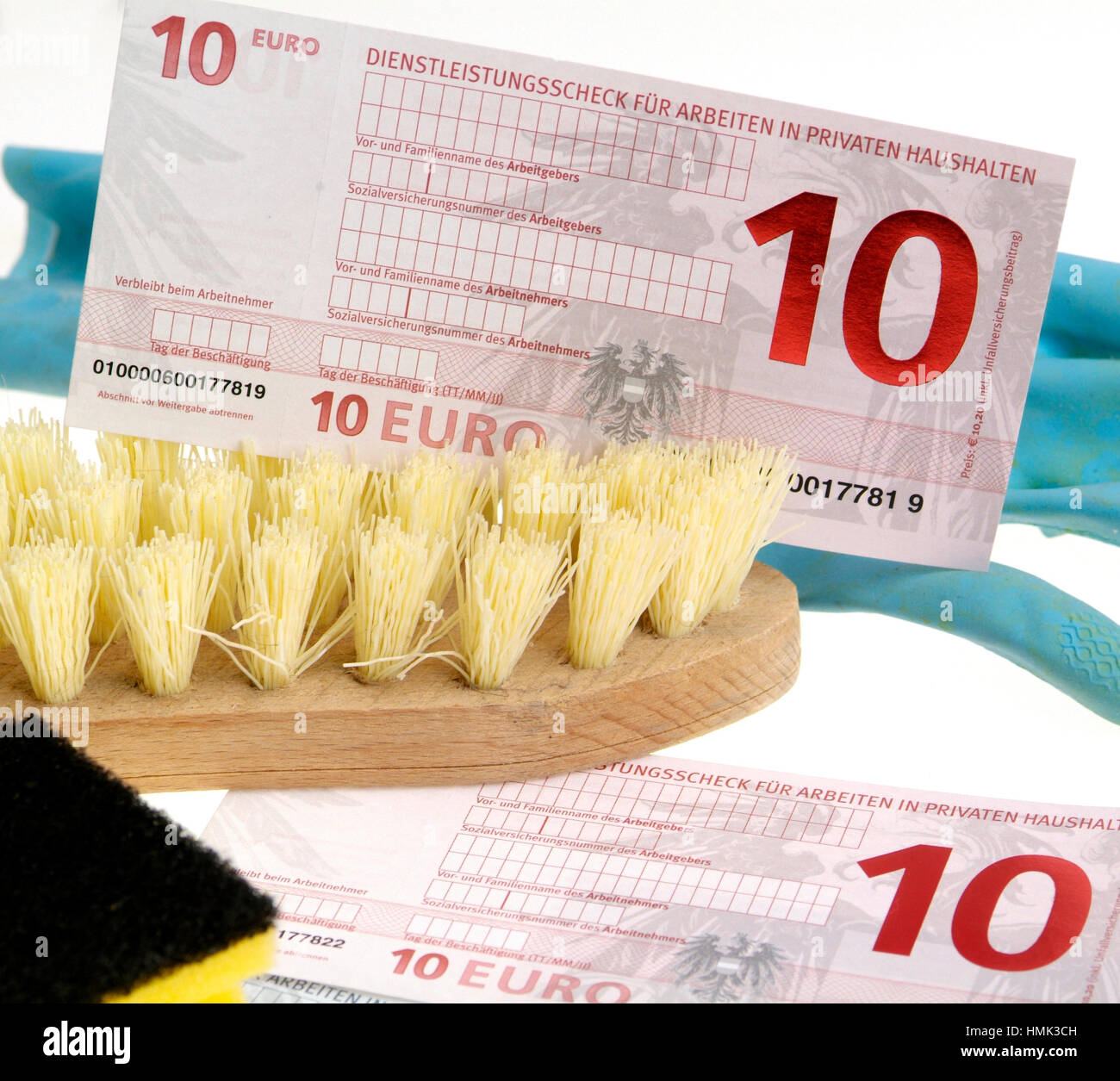 Austrian service cheque Stock Photo - Alamy