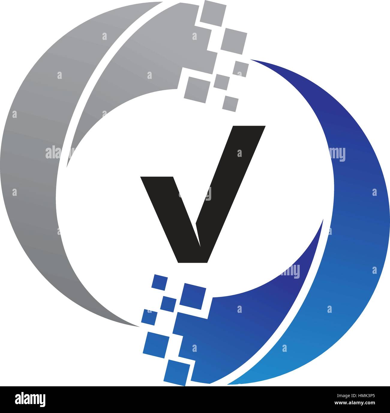 Technology Transfer Letter V Stock Vector Image & Art - Alamy