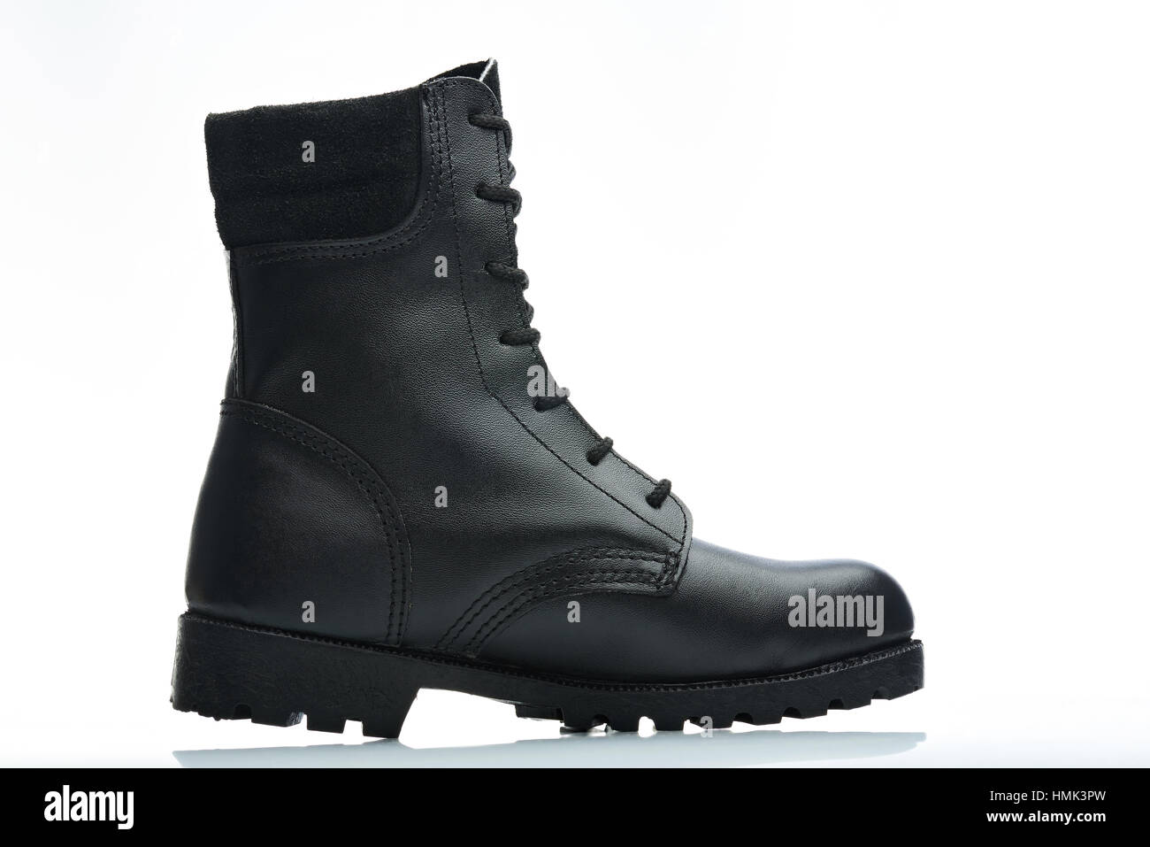 black men tall leather boot side view catalog style Stock Photo - Alamy