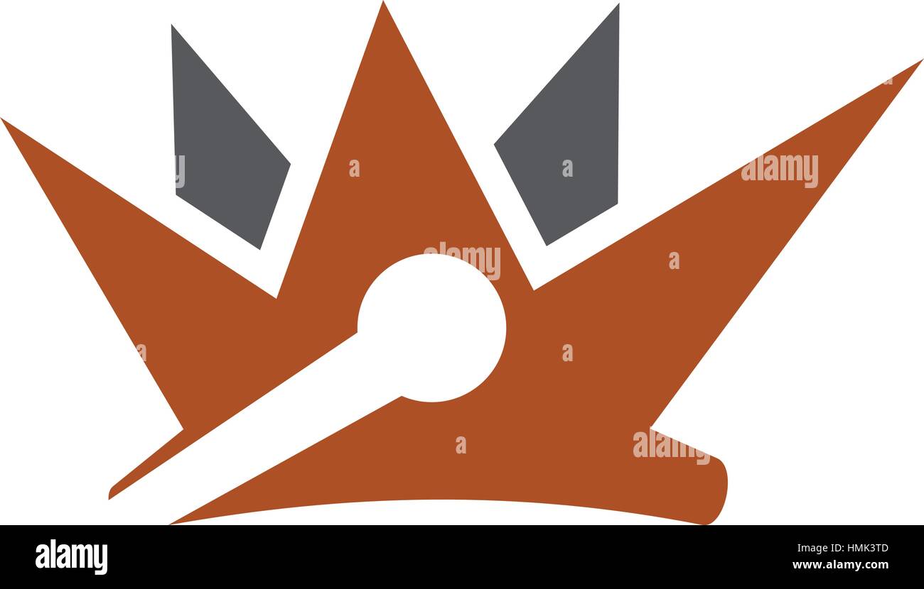 Crown microphone Stock Vector Images - Alamy