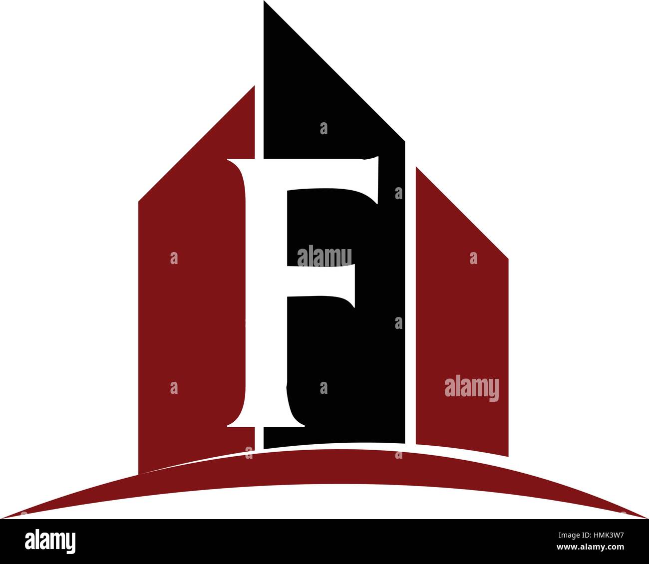 Letter f roof logo hi-res stock photography and images - Alamy