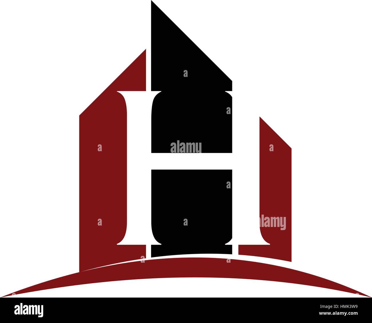 Real Estate Letter H Stock Vector Image & Art - Alamy
