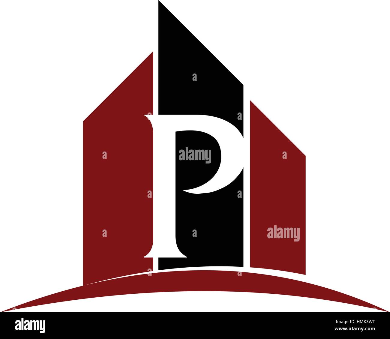 Real Estate Letter P Stock Vector Image & Art - Alamy