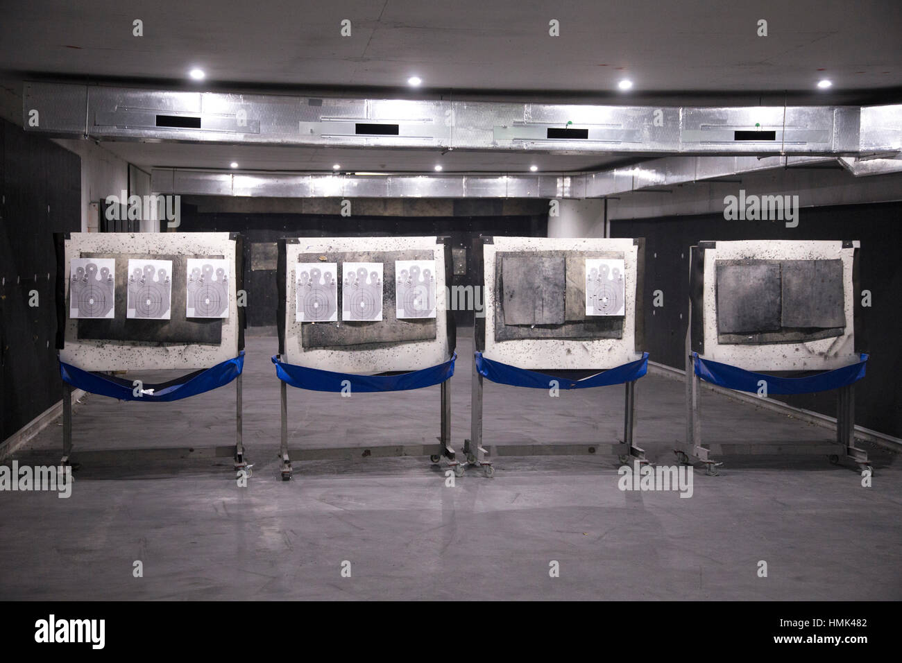 Inside shooting range hi-res stock photography and images - Alamy