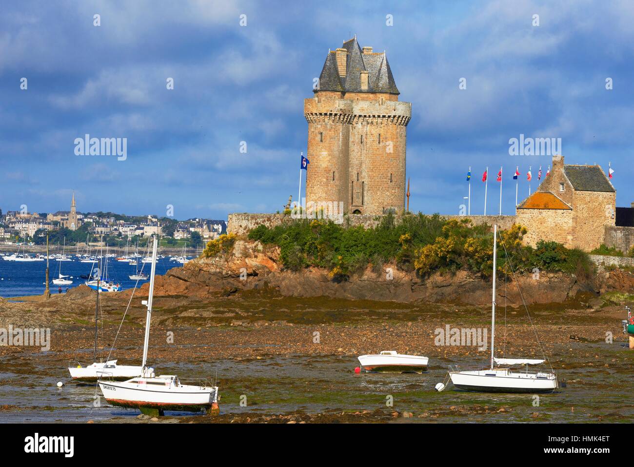 Saint Malo, Solidor Tover, Sunset, St. Servan sur Mer, Ille-et-Vilaine ...