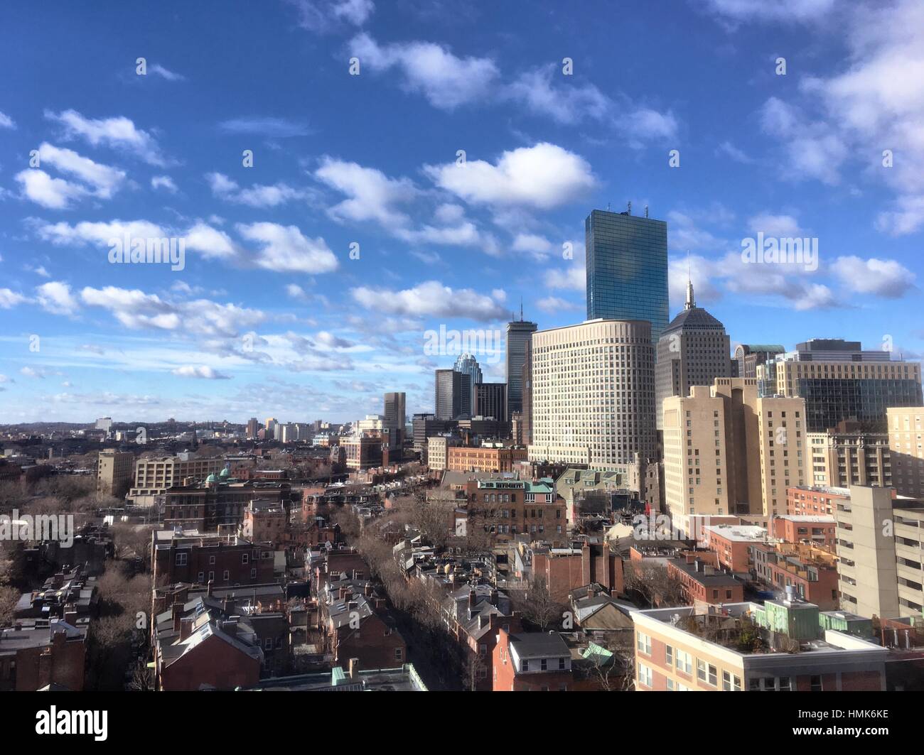 Boston from above hi-res stock photography and images - Alamy
