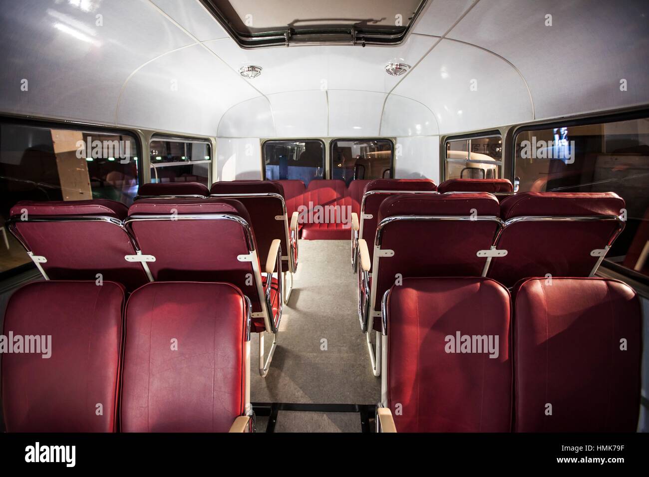 Interior of an old DAF truck Stock Photo - Alamy