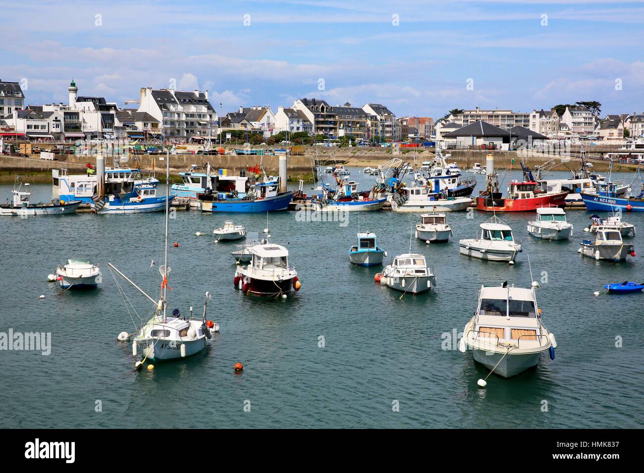 Port Haliguen Quiberon Cote De Stock Photos & Port Haliguen Quiberon ...