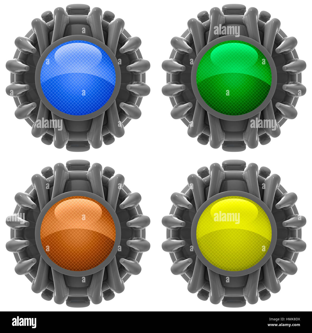 Buttons detail Cut Out Stock Images & Pictures - Alamy