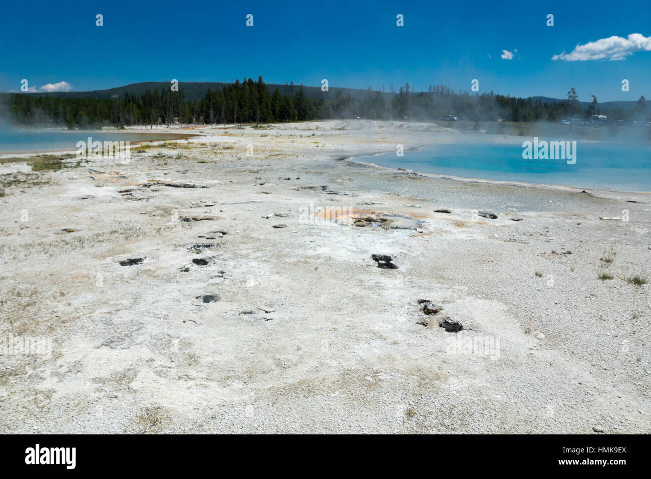 Black Sand Basin, Yellowstone National Park, Wyoming, USA Stock Photo ...