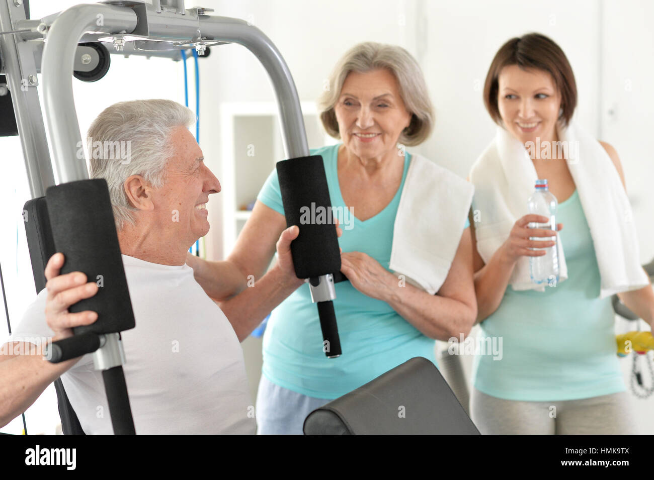 Family exercises hi-res stock photography and images - Alamy