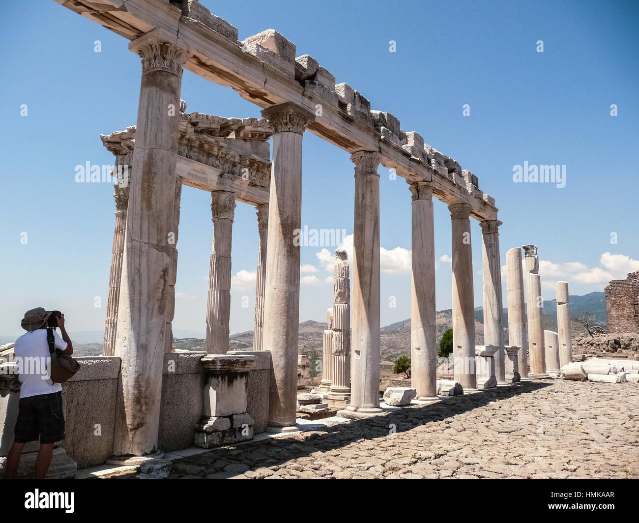 Pergamon Trajaneum. Ancient Greece. Asia Minor. Turkey Stock Photo - Alamy