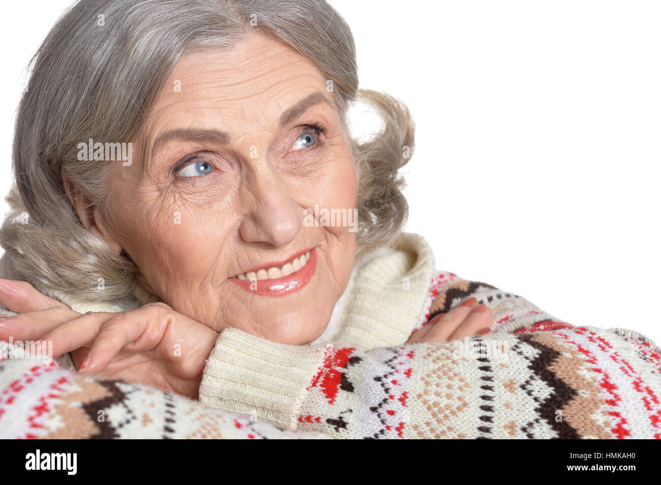mature woman making facial expression Stock Photo - Alamy