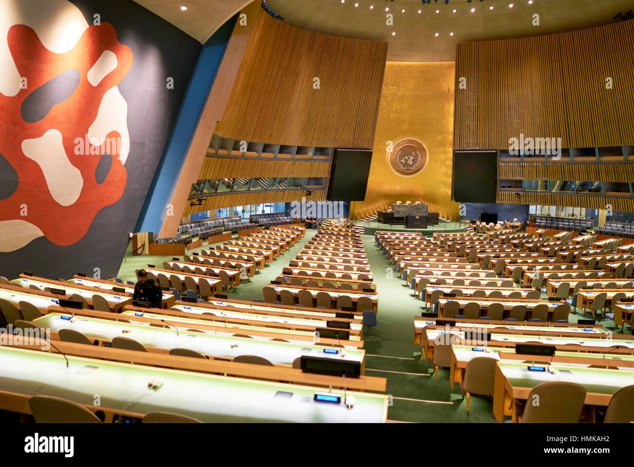 Interior United Nations General Assembly High Resolution Stock ...