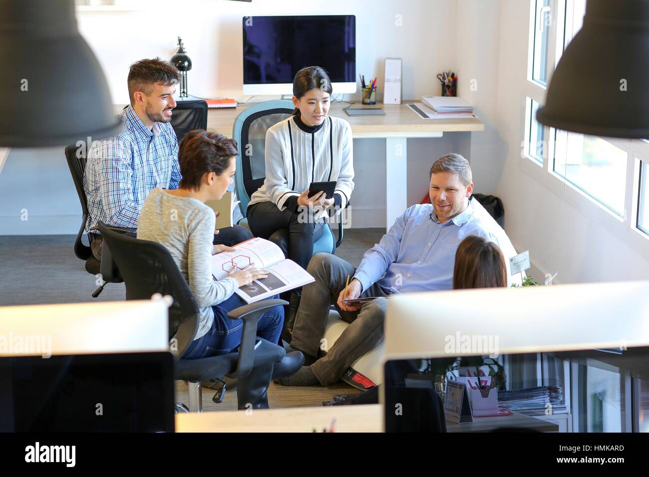 Executive meeting advertising agency hi-res stock photography and ...