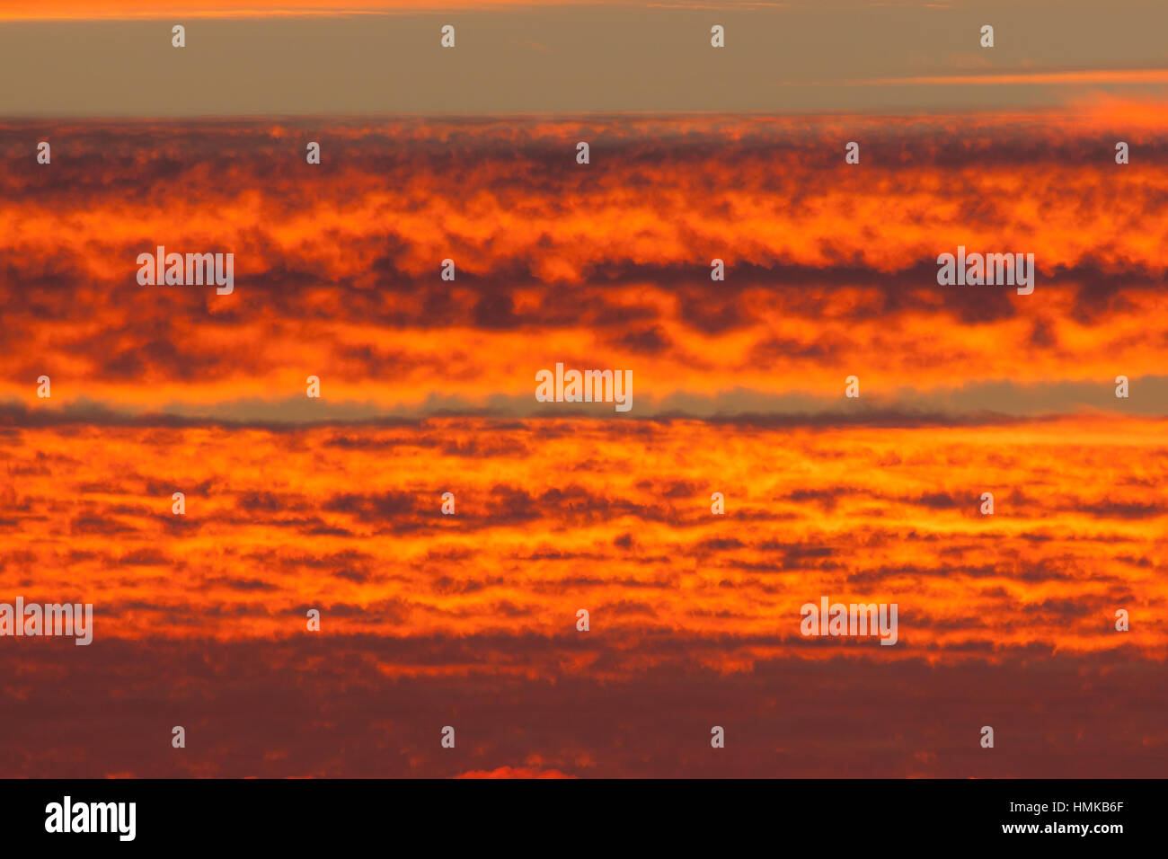 Fiery red sunset clouds Stock Photo - Alamy
