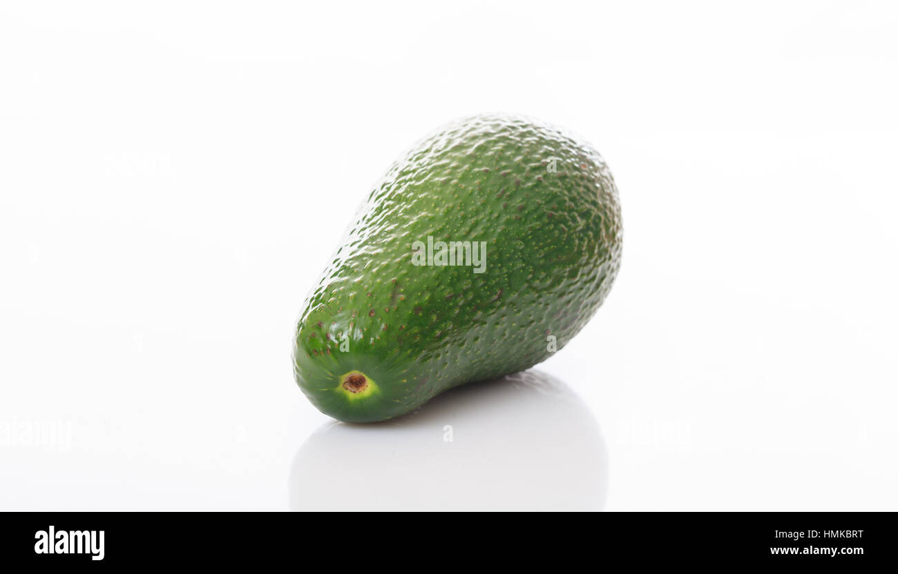 Avocado close up isolated on white background Stock Photo - Alamy