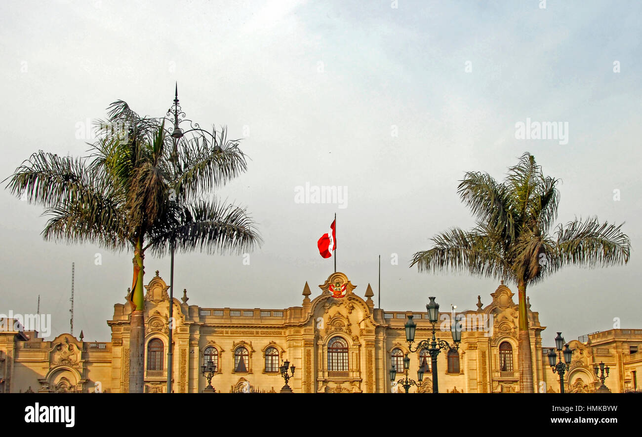 Peru's Government Palace, House of Pizarro, Lima, Peru, South America ...