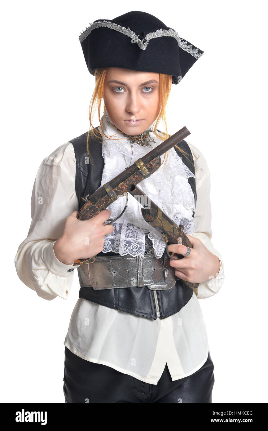 Woman pirate in old vintage hi-res stock photography and images - Alamy