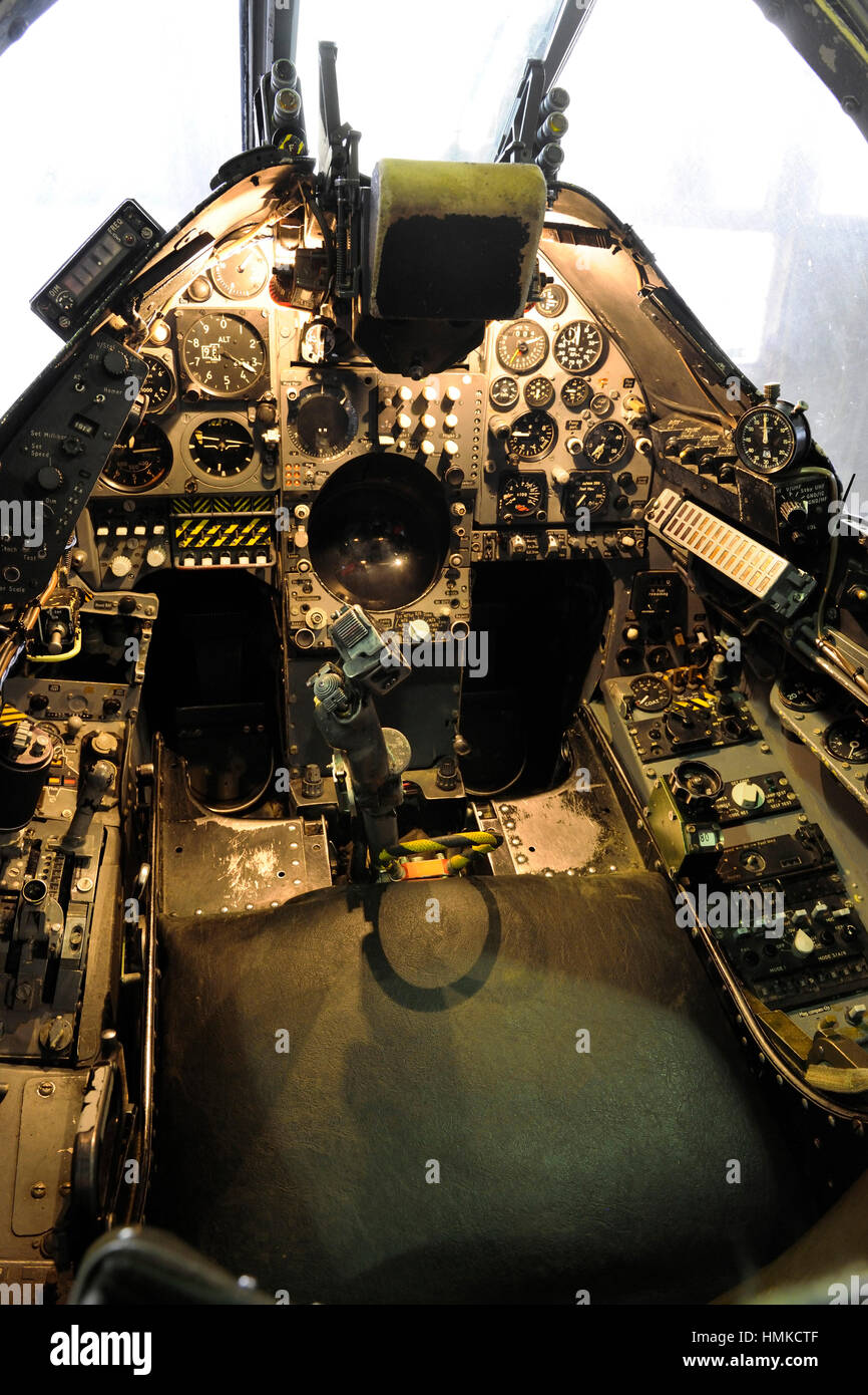 front cockpit of BAE Harrier T-52 Stock Photo - Alamy