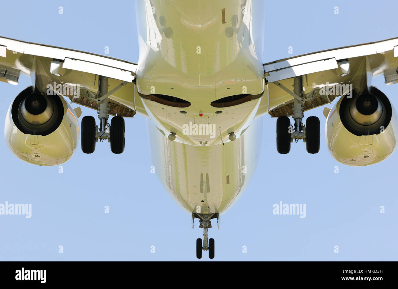 CFM56-7B24 engine-exhausts and undercarriage of Jet Airways Boeing 737 ...