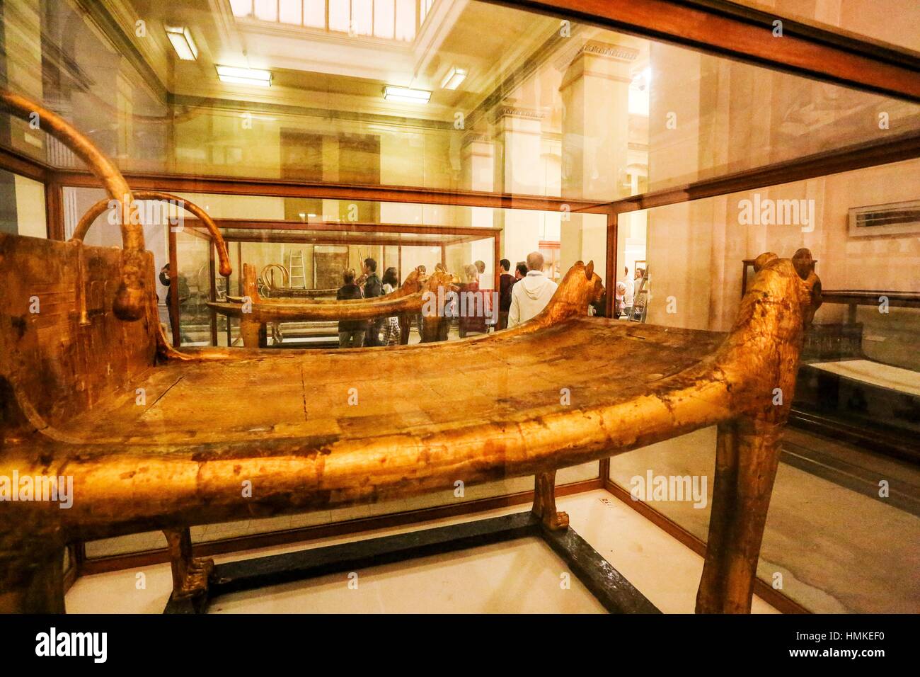 Tutankhamun Tomb Sarcophagus Egypt High Resolution Stock Photography ...