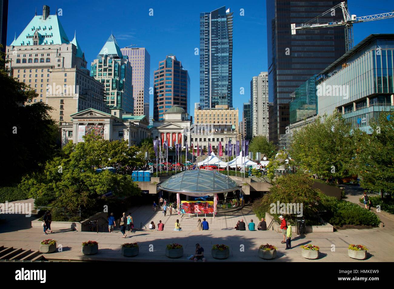Robson plaza hi-res stock photography and images - Alamy