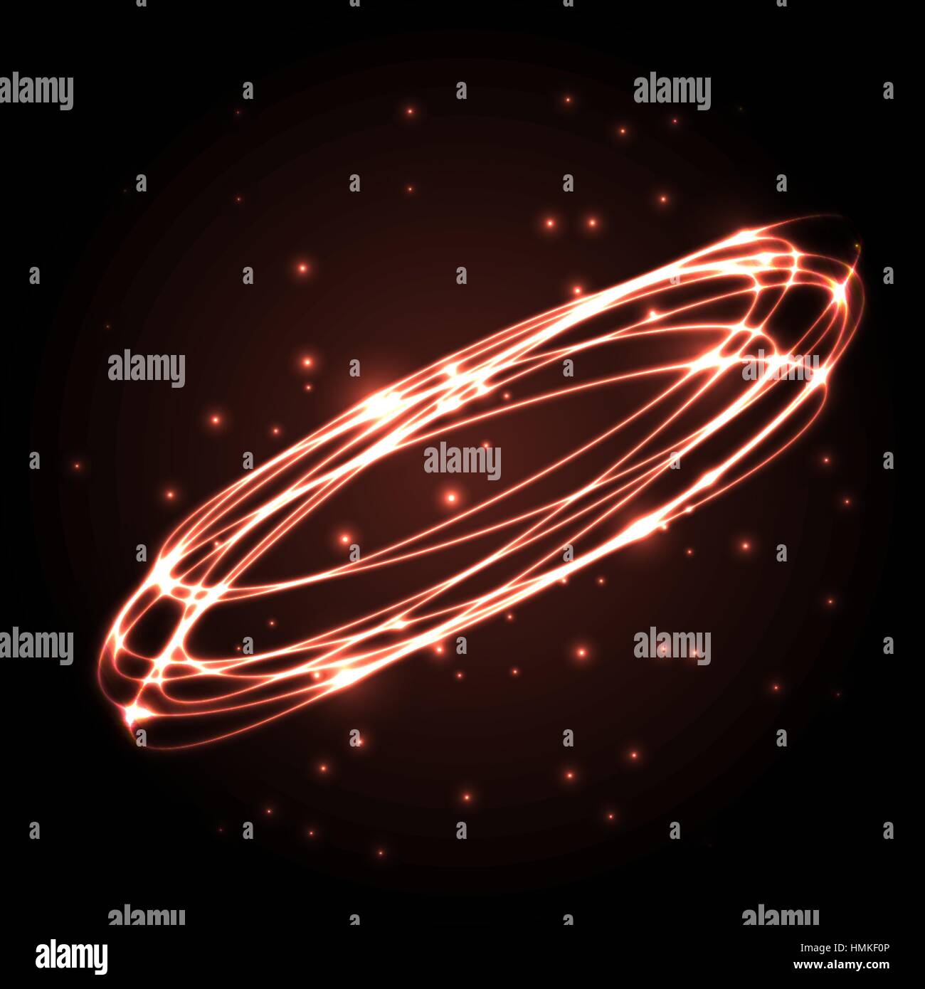 Abstract orange plasma background with ovals, stock vector Stock Vector ...