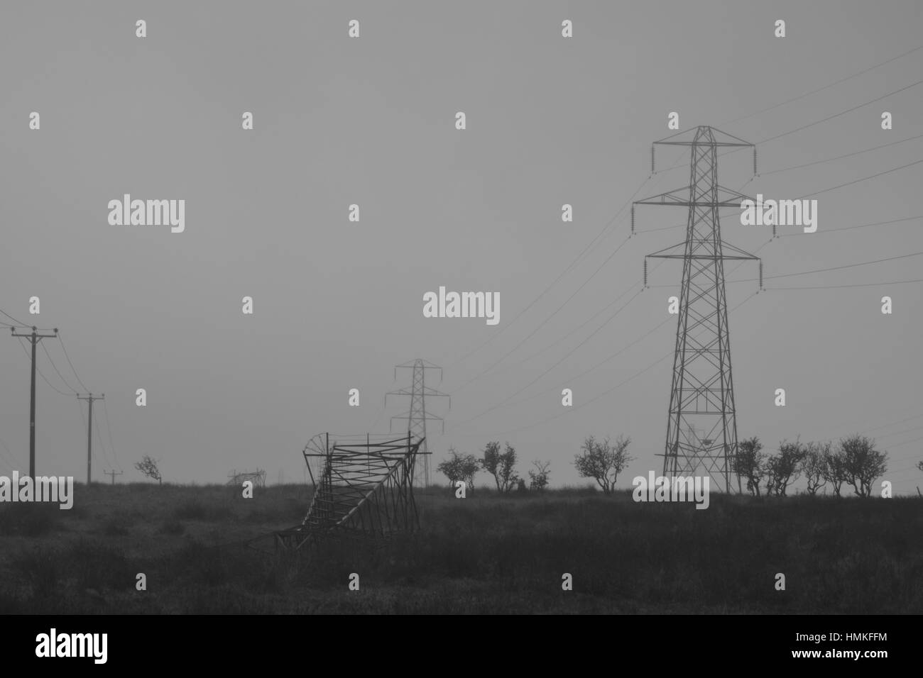 Changing electric plyons Stock Photo - Alamy