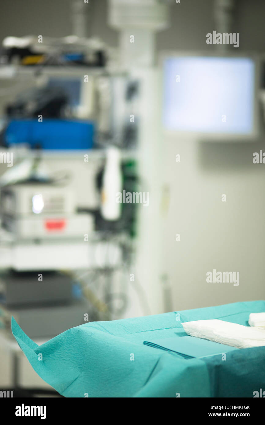 Hospital ward emergency room operating theater and modern equipment ...