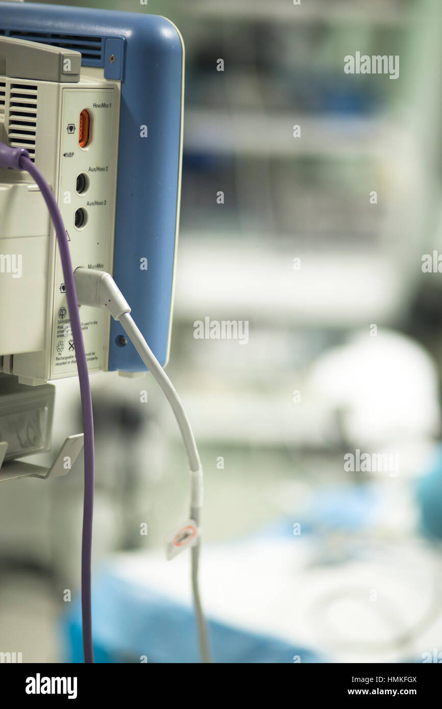 Hospital ward emergency room operating theater and modern equipment ...