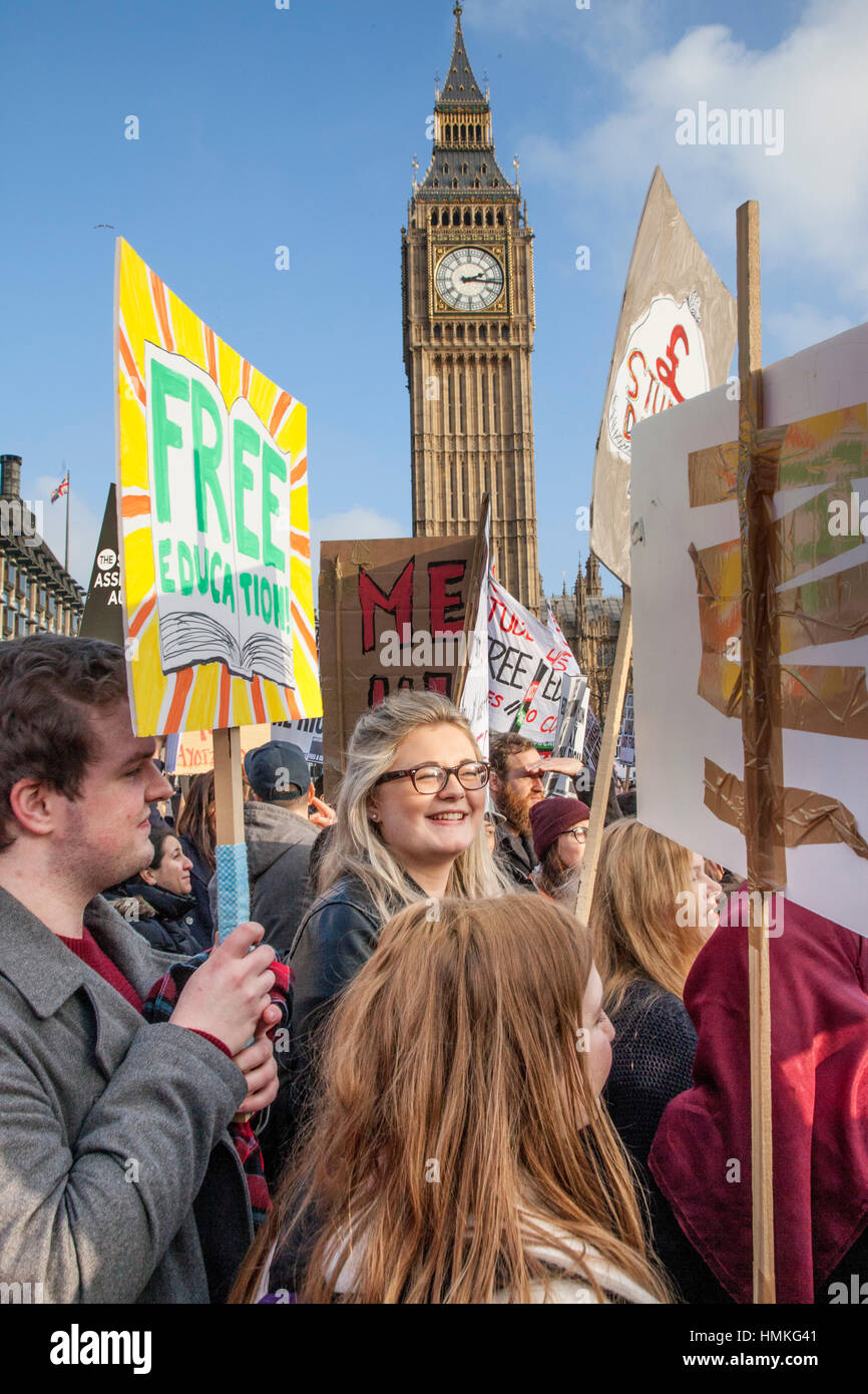 Student protest against education fees. They marched through London ...